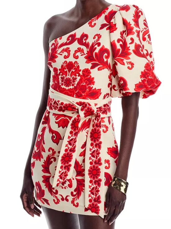 Cara Cara | Dresses | Cara Cara Lucia One Shoulder Mini Dress In Fiore ...